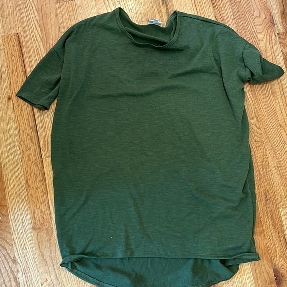 LuLaRoe | Tops | Lularoe Olive Green Irma Tunic Top | Poshmark